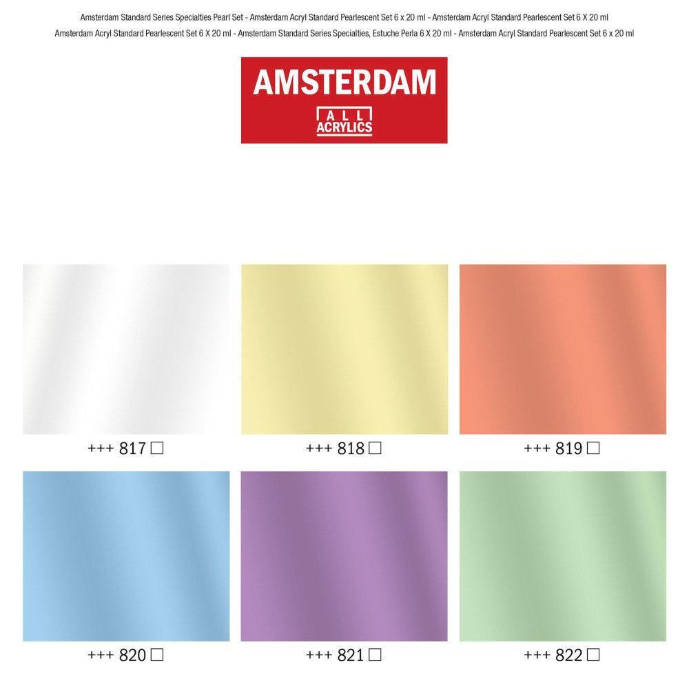 Amsterdam Acrylic Paint Set 6 Pack - Pearl – CraftOnline