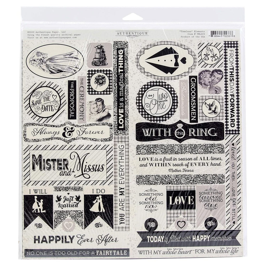 Authentique 12"x 12" Timeless Elements – CraftOnline