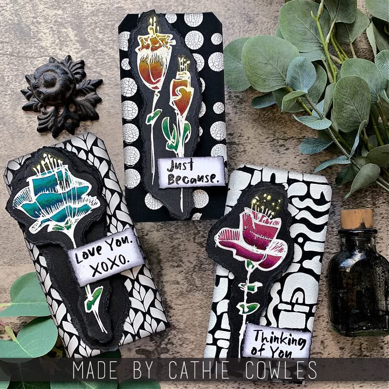 Tim Holtz Cling Stamps 7"X8.5" - Abstract Florals – CraftOnline