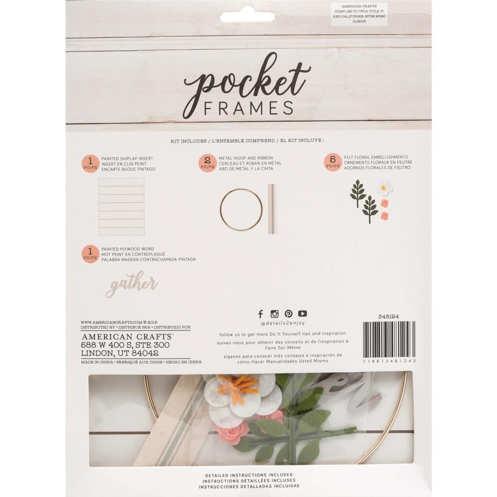 American Crafts - Pocket Frames Insert Kit 8X10in 9 per pack - Gather ...