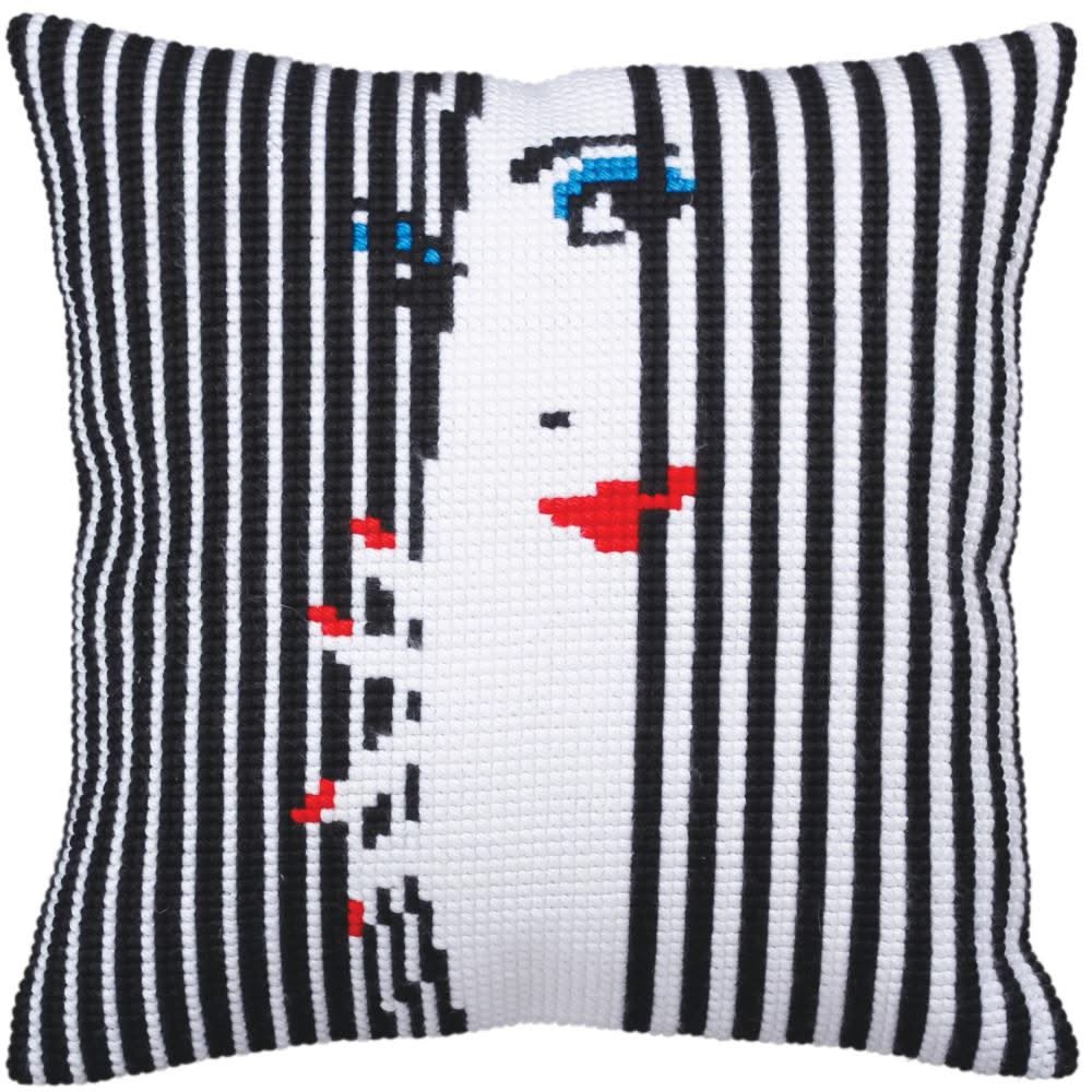 Collection DArt Stamped Needlepoint Cushion Kit 40X40cm - I Am Spying ...
