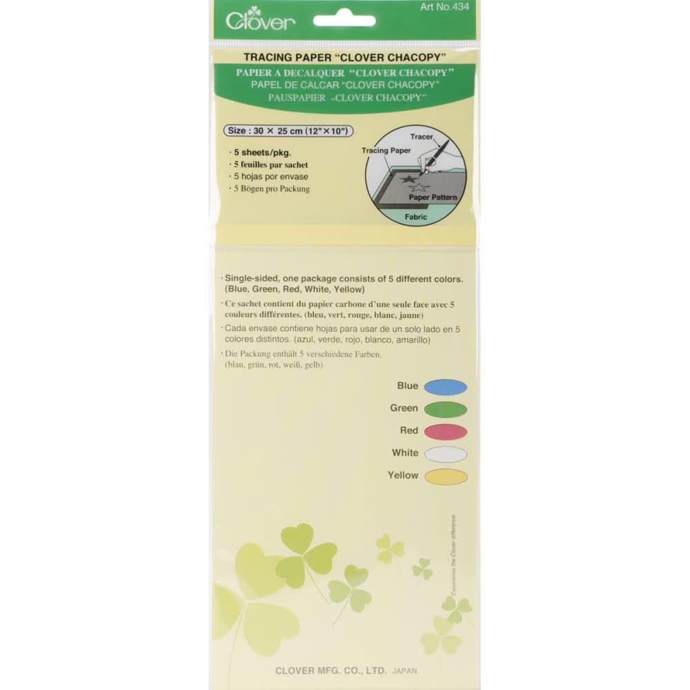 Clover Chacopy Tracing Paper 5 pack 12"x 10"* – CraftOnline