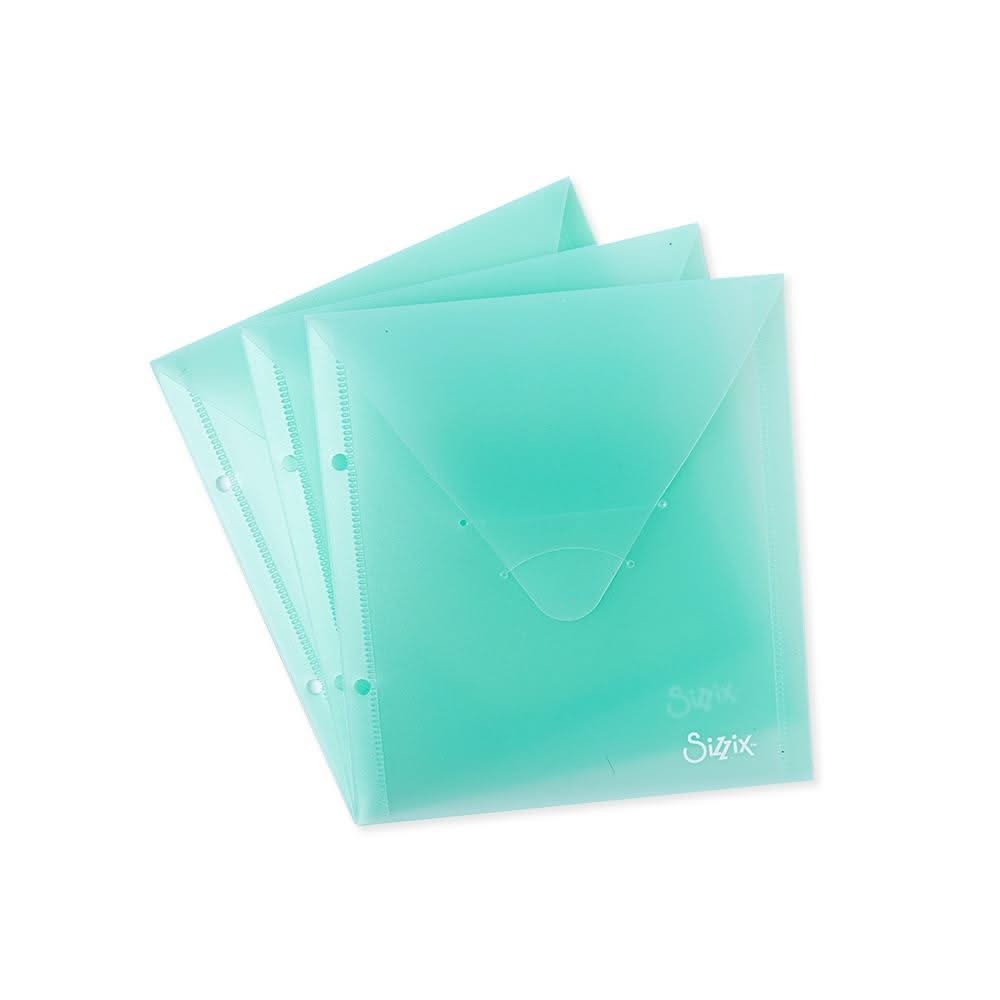 Sizzix Plastic Envelopes 3/Pkg 6.875"X5" - Mint Julep* – CraftOnline