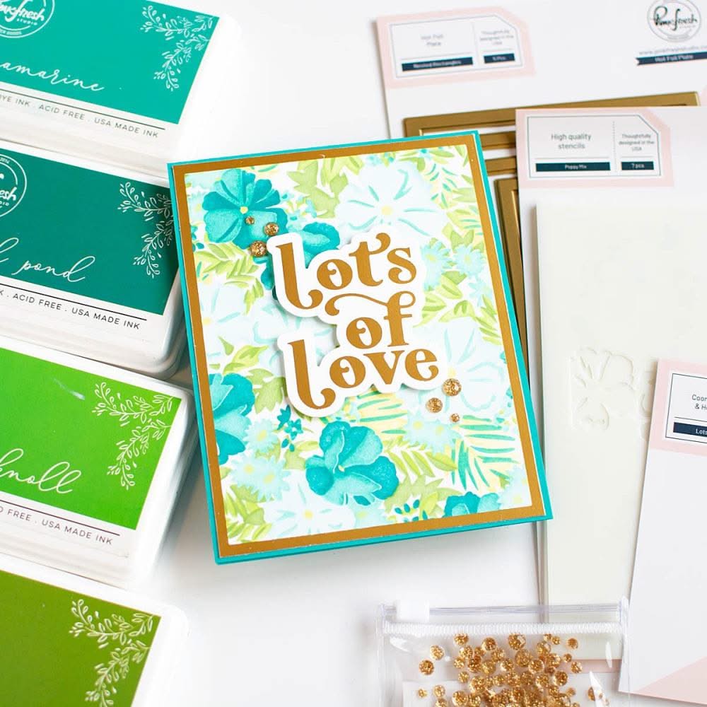 Pinkfresh Studio hot foil plates Nested Rectangles* – CraftOnline