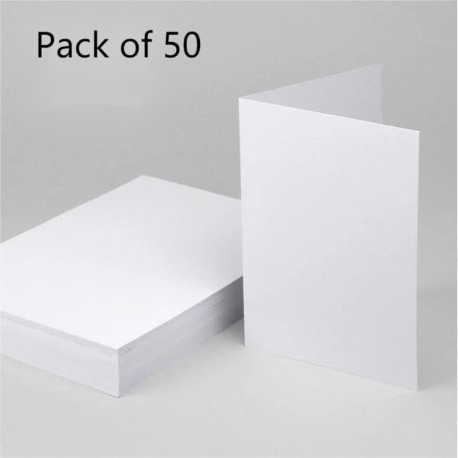 Mpress White 5X7 inch Cards 50 Pack – CraftOnline