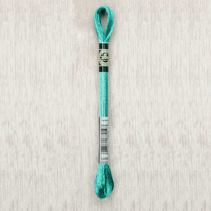 DMC Satin Floss 8m - Sap Green 959* – CraftOnline