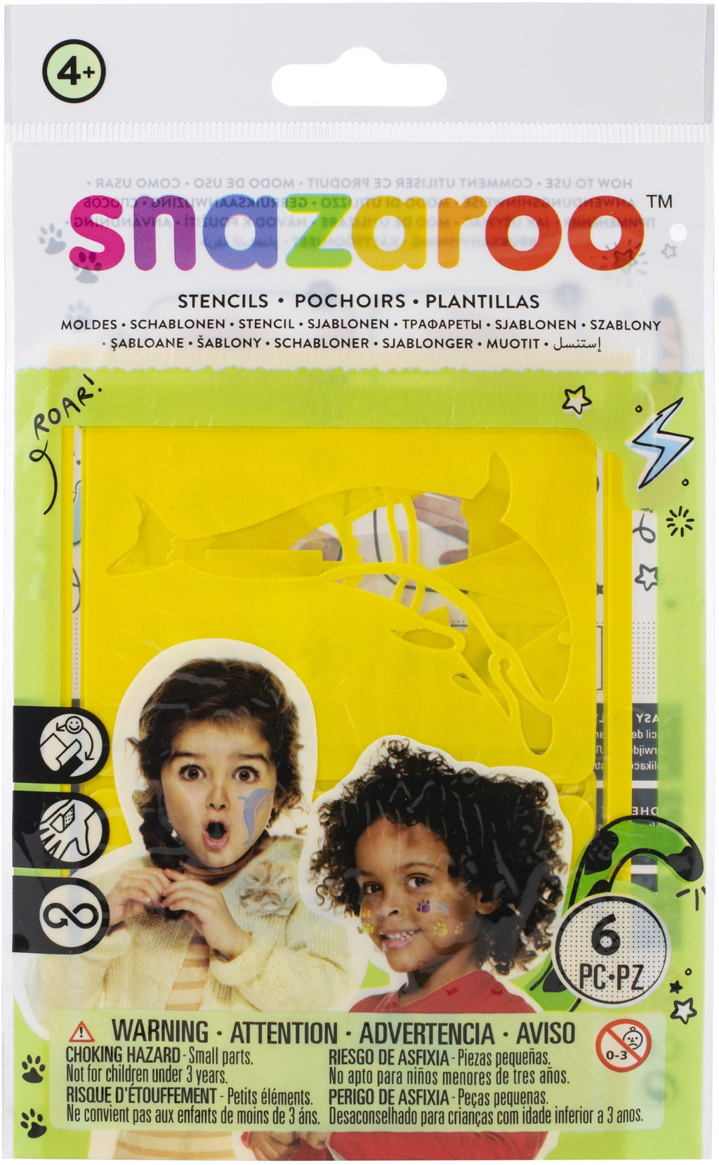 Snazaroo Face Painting Stencils 6 pack - Unisex* – CraftOnline