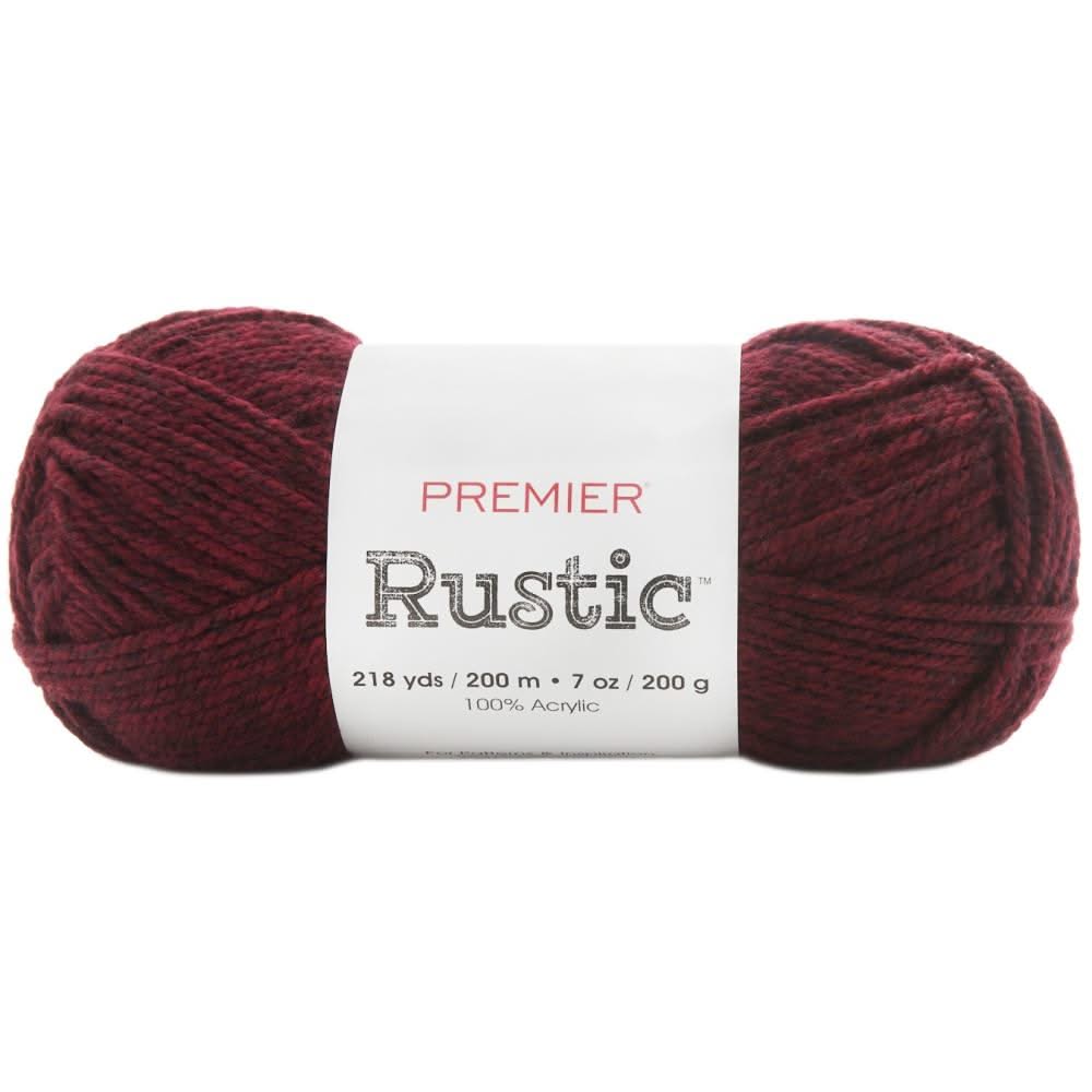 Premier Yarns Rustic Yarn - Deep Red 200g^ – CraftOnline
