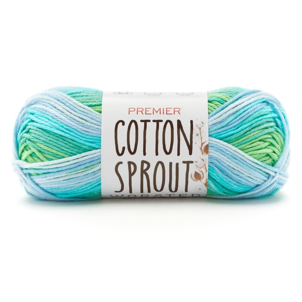 Premier Yarns Cotton Sprout Worsted Multi Yarn - Island Breeze ...