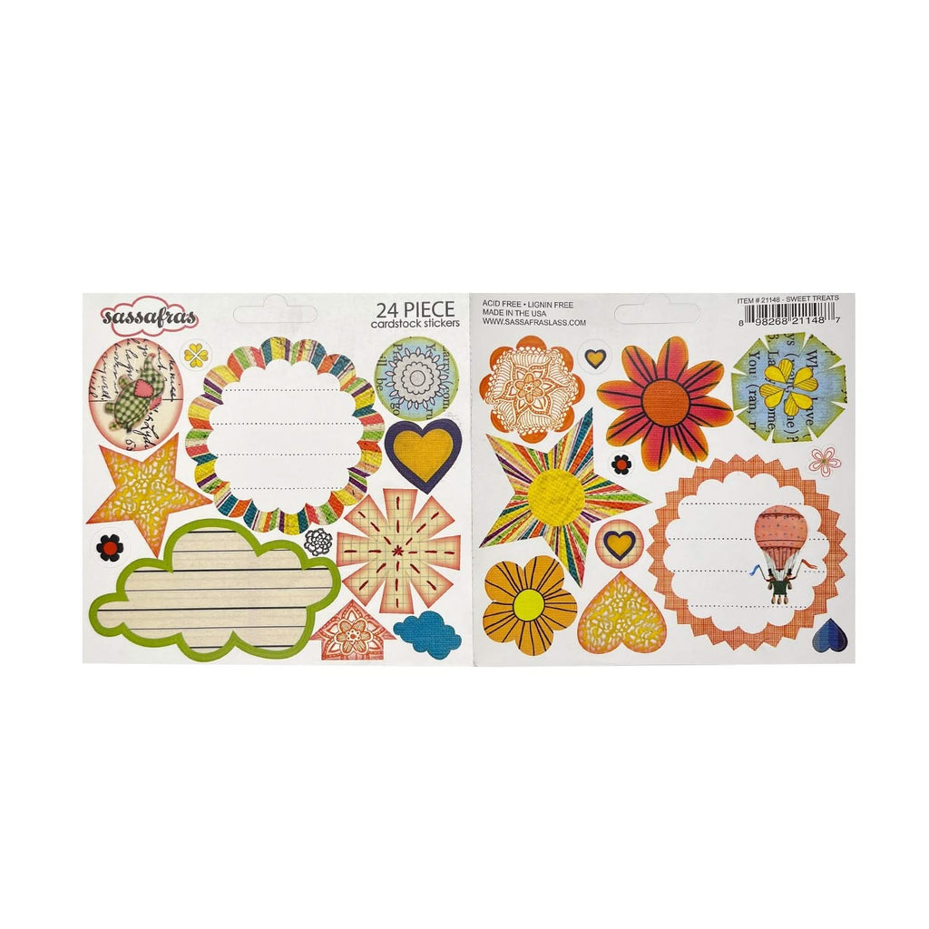 Sassafras - 24 Piece Cardstock Stickers - Sweet Treats – CraftOnline