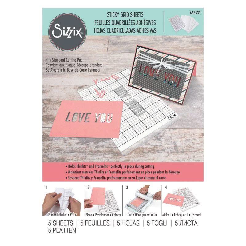 Sizzix - Big Shot Sticky Grid 6inch X8.5inch – CraftOnline