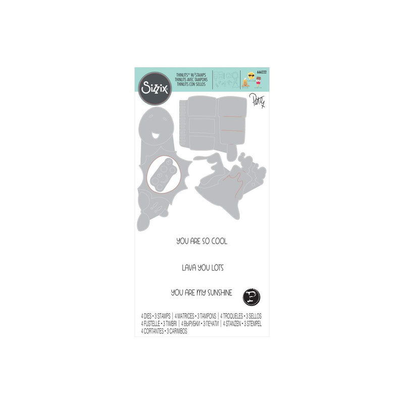 Sizzix Thinlits Die & Stamp Set by Pete Hughes - Crazy Characters #2 – CraftOnline