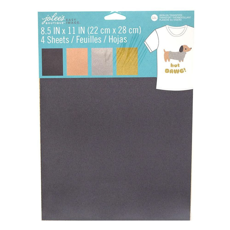 Jolee's Easy Image Iron-On Transfer Sheets 8.5"X11" 4 pack - Glitter N ...