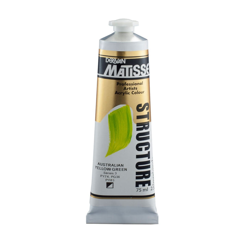 Matisse Structure Paint 75mL - Australian Yellow Green – CraftOnline