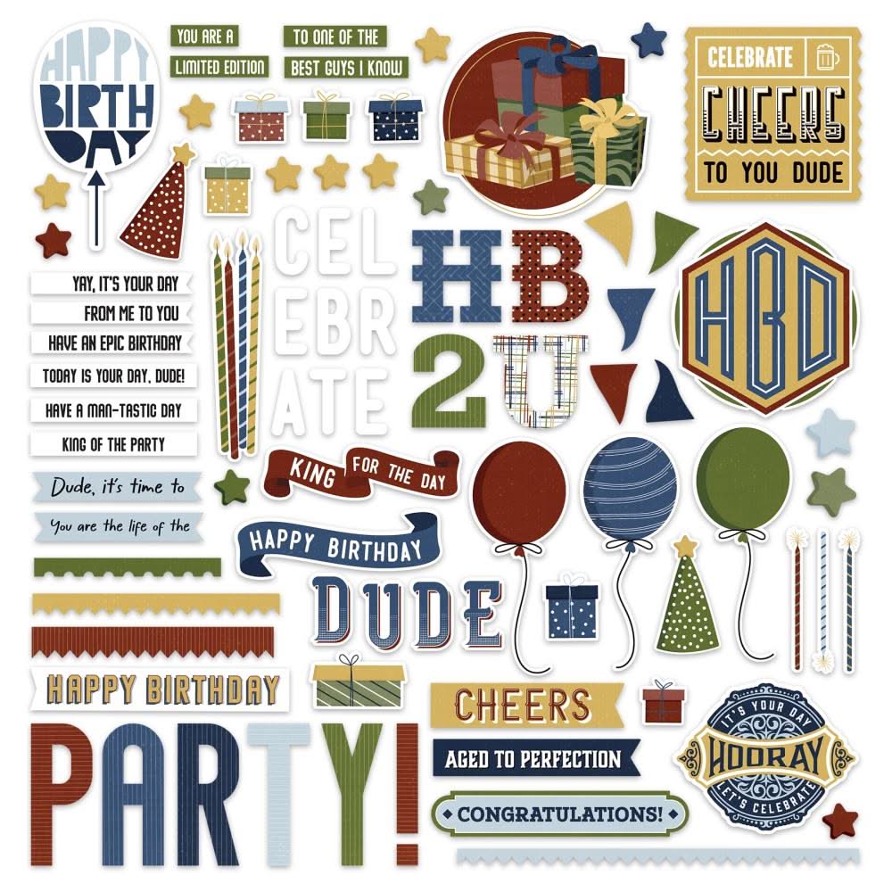 PhotoPlay Card Kit Stickers Birthday Bash – CraftOnline