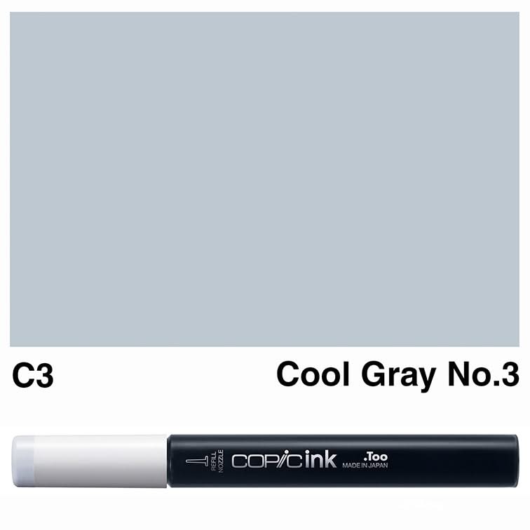 Copic Ink C3 - Cool Gray No.3 12ml – CraftOnline