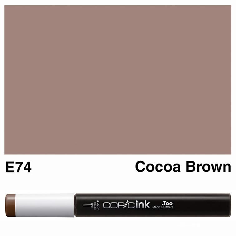 Copic Ink E74 - Cocoa Brown 12ml* – CraftOnline