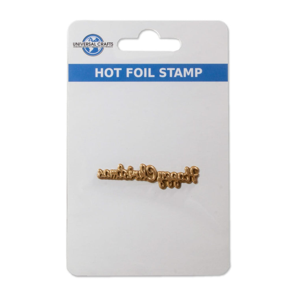 Universal Crafts Hot Foil Stamp 48mm x 12mm - Happy Christmas ...