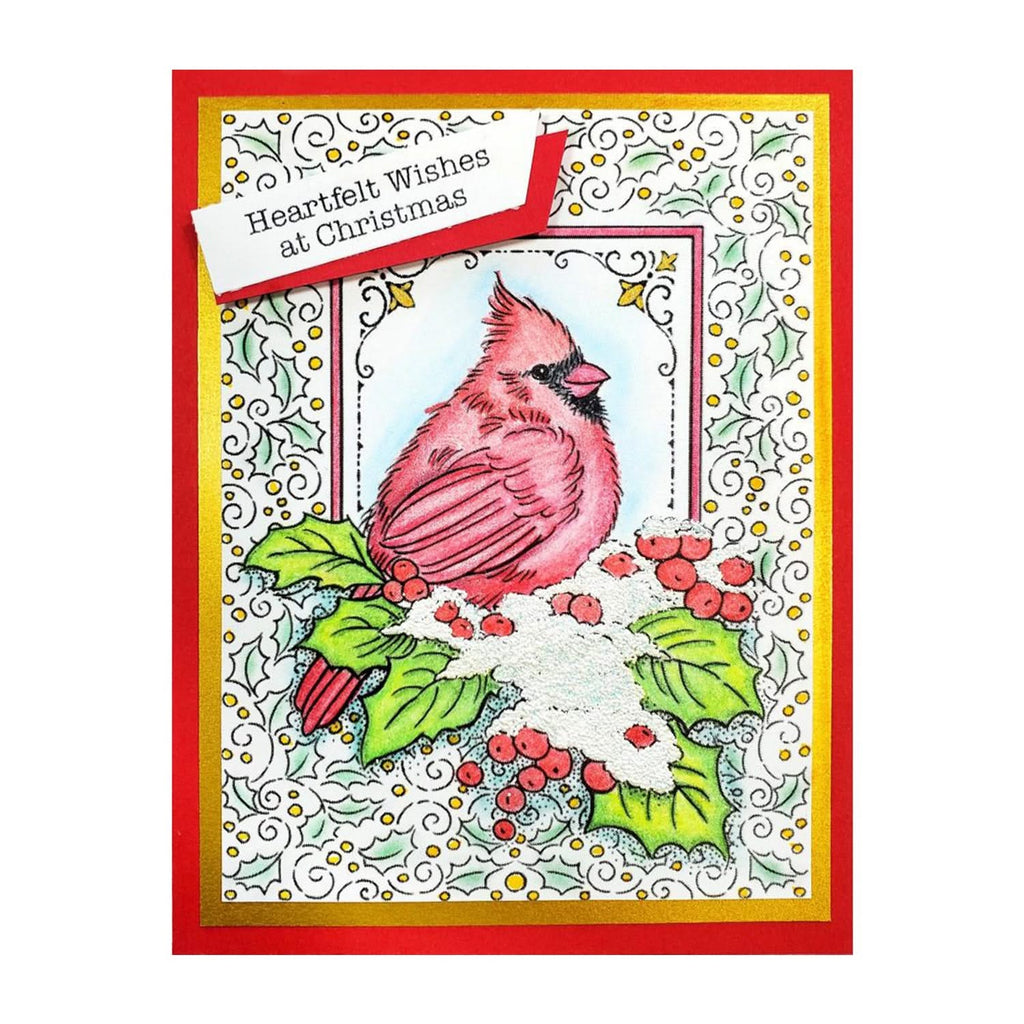 Stampendous Cling Stamp - Cardinal Frame* – CraftOnline