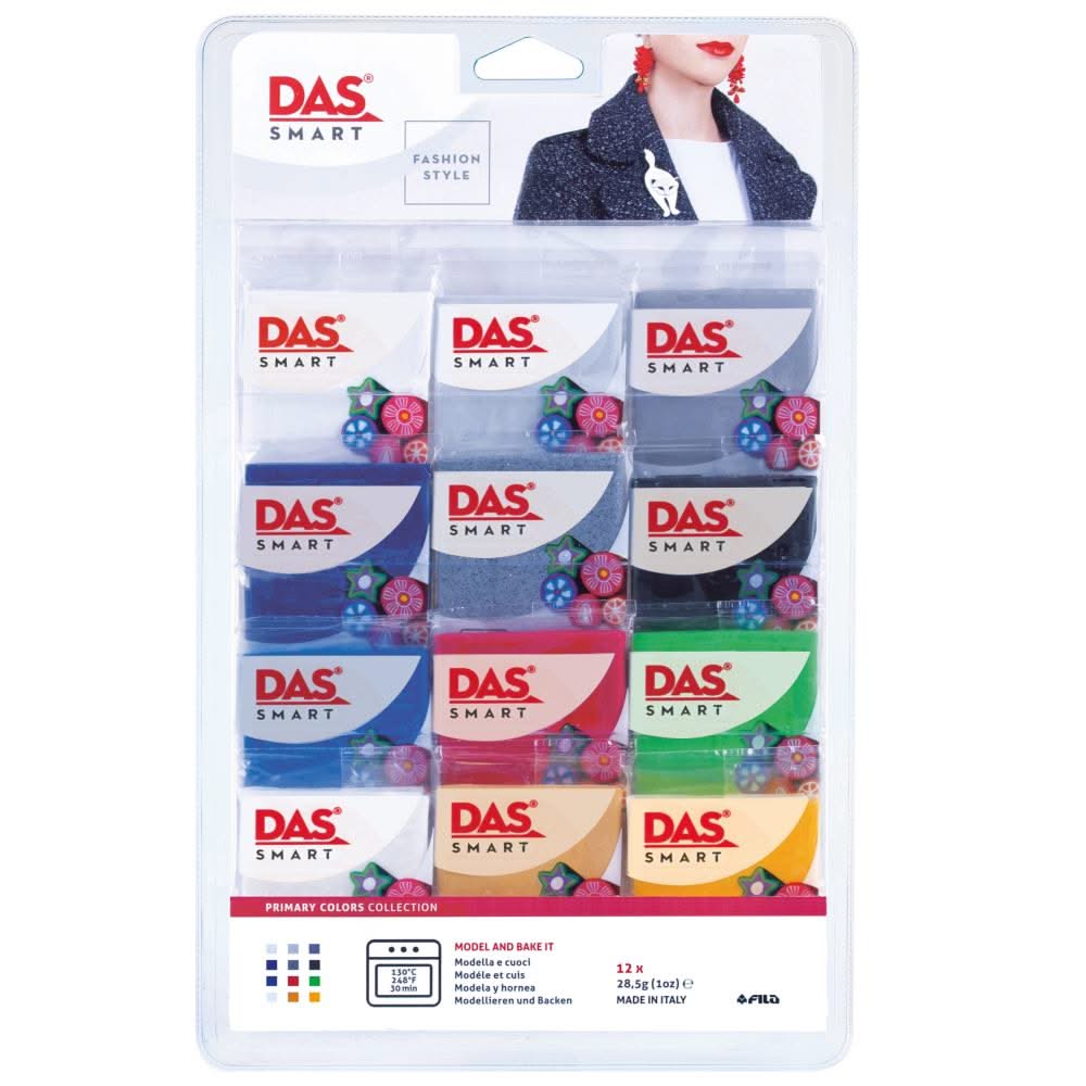 DAS Smart Clay Collection 1oz 12/Pkg - Primary* – CraftOnline