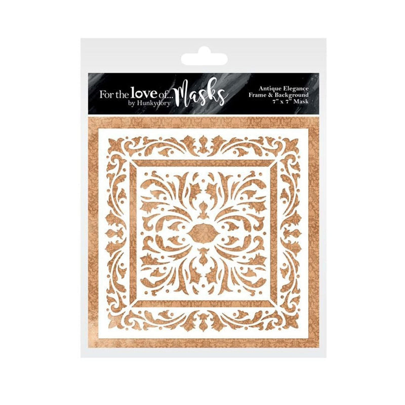 Hunkydory For the Love of Masks - Antique Elegance Frame & Background ...