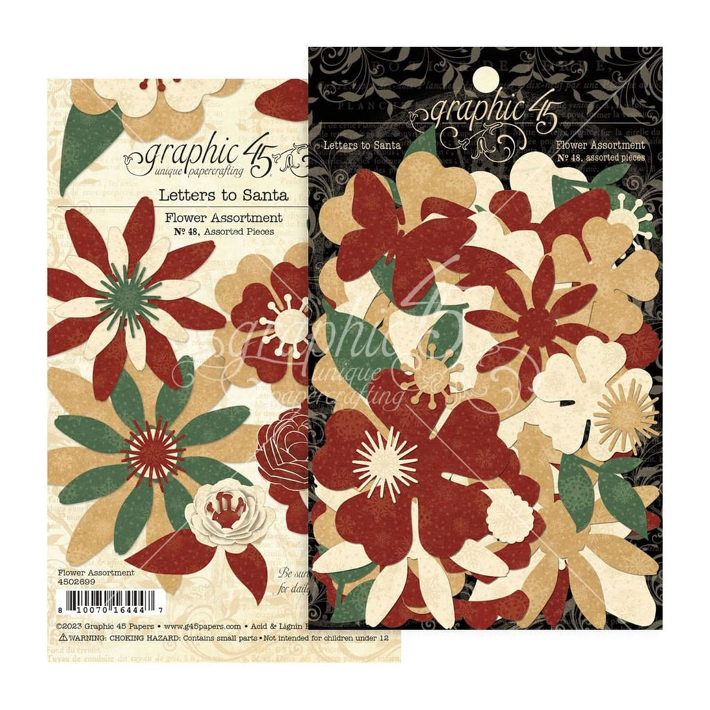 Graphic 45 Letters to Santa Flower Assortment* – CraftOnline