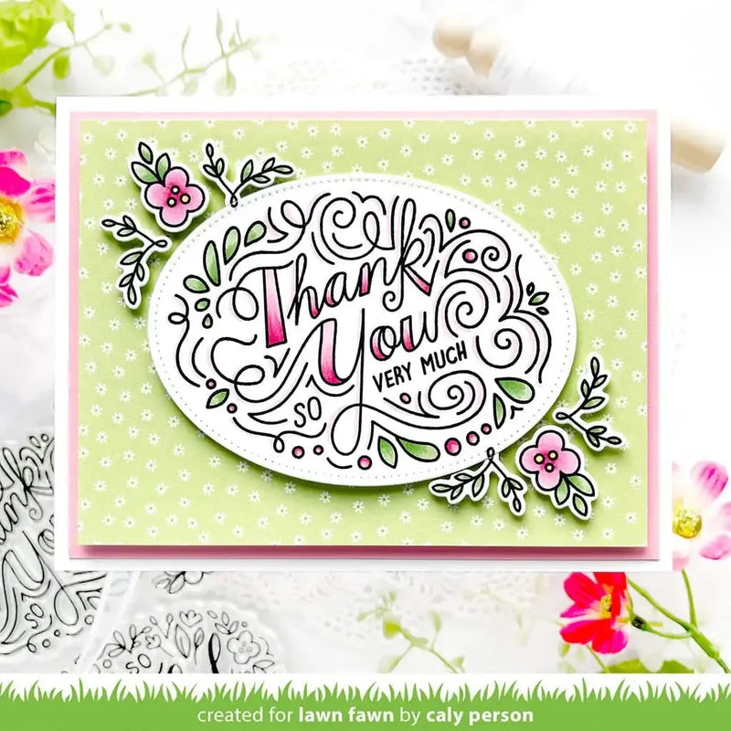 Lawn Cuts Custom Craft Die - Giant Thank You Messages* – CraftOnline