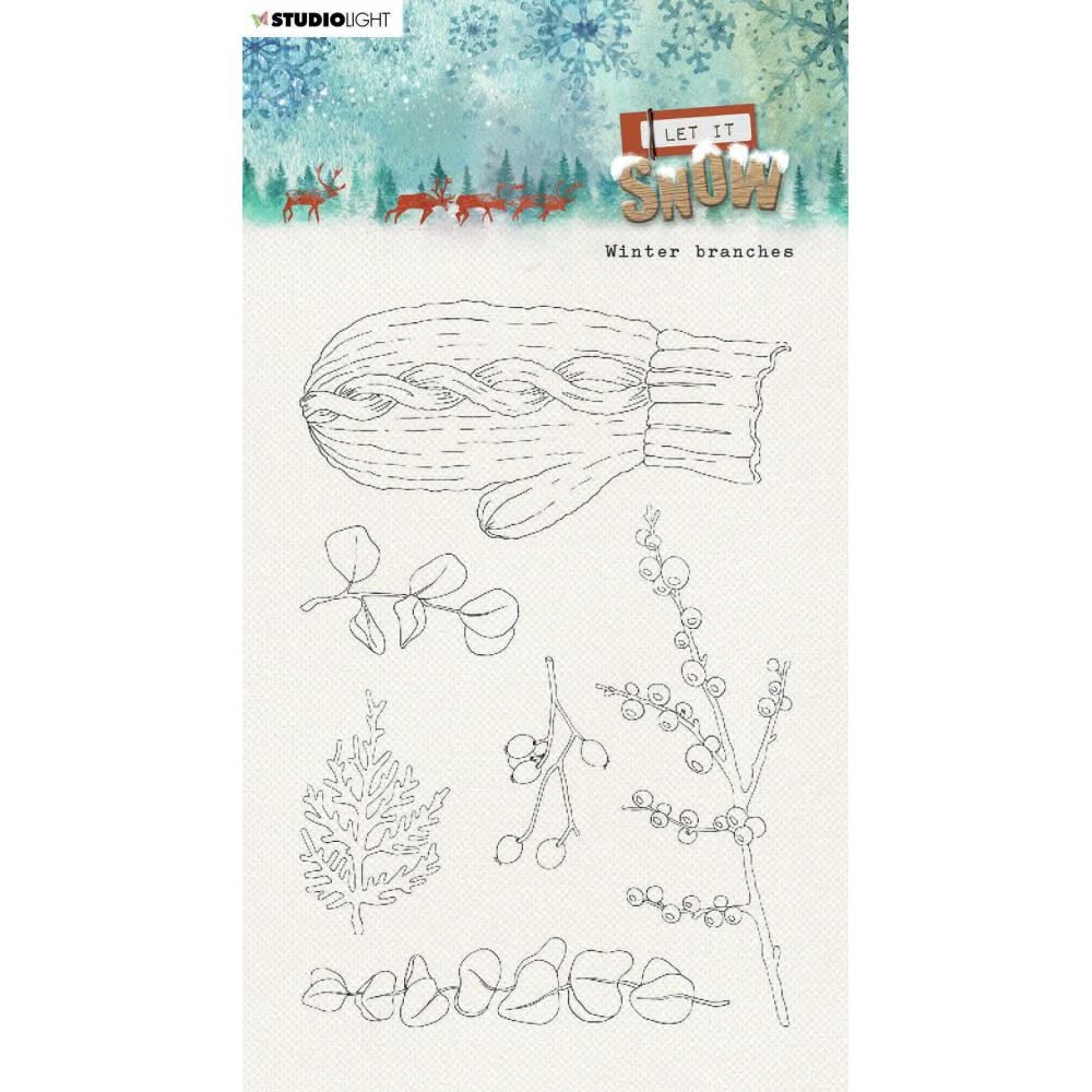 Studio Light Let It Snow Clear Stamps - Nr. 263, Winter Branches ...