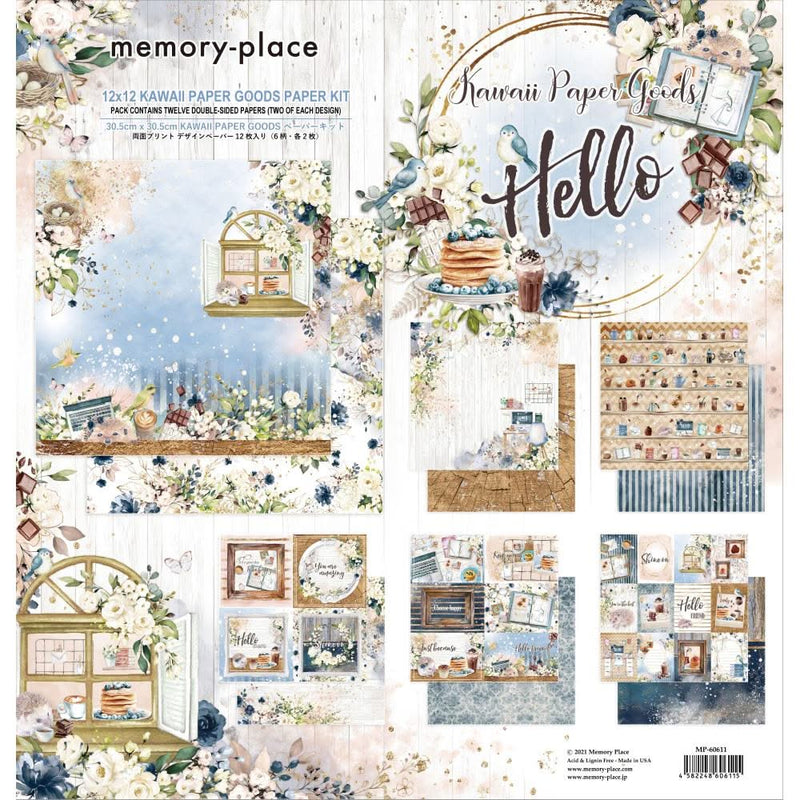 Memory Place Kawaii Paper Goods Collection Pack 12"X12" 12 pack - Hell ...