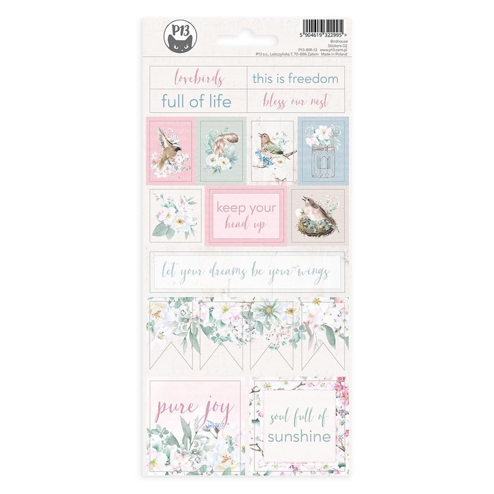 P13 Birdhouse Cardstock Stickers 4"X9" #02* – CraftOnline