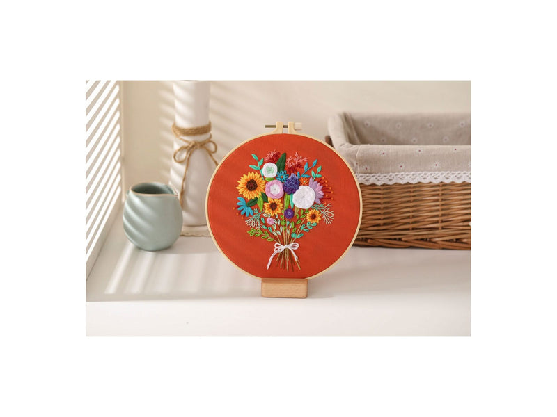 Poppy Crafts Embroidery Kit #7 - Bright Bouquet – CraftOnline
