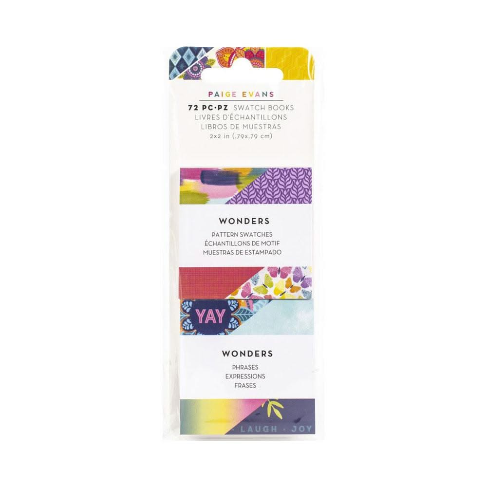 Paige Evans Wonders Mini Swatch Books 2"X2" 2 Pack - Pattern & Phrase ...