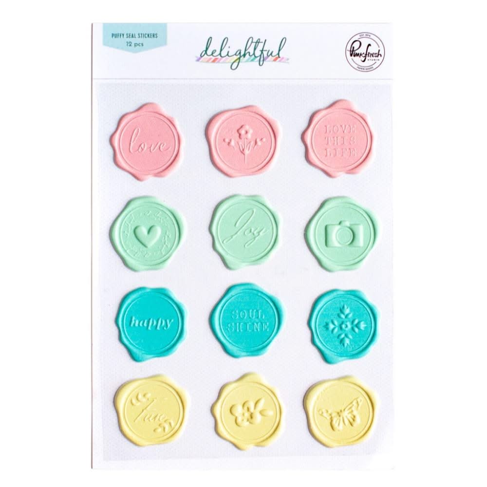 Pinkfresh Puffy Seal Stickers - Delightful* – CraftOnline