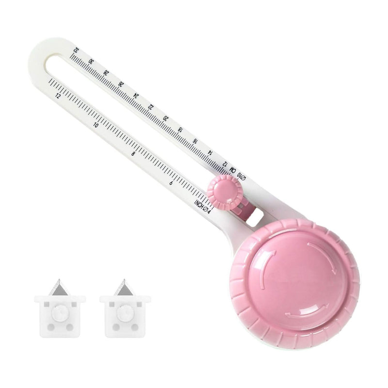 Universal Crafts Circular Paper Cutter - Pink with 2 Refill Blades ...