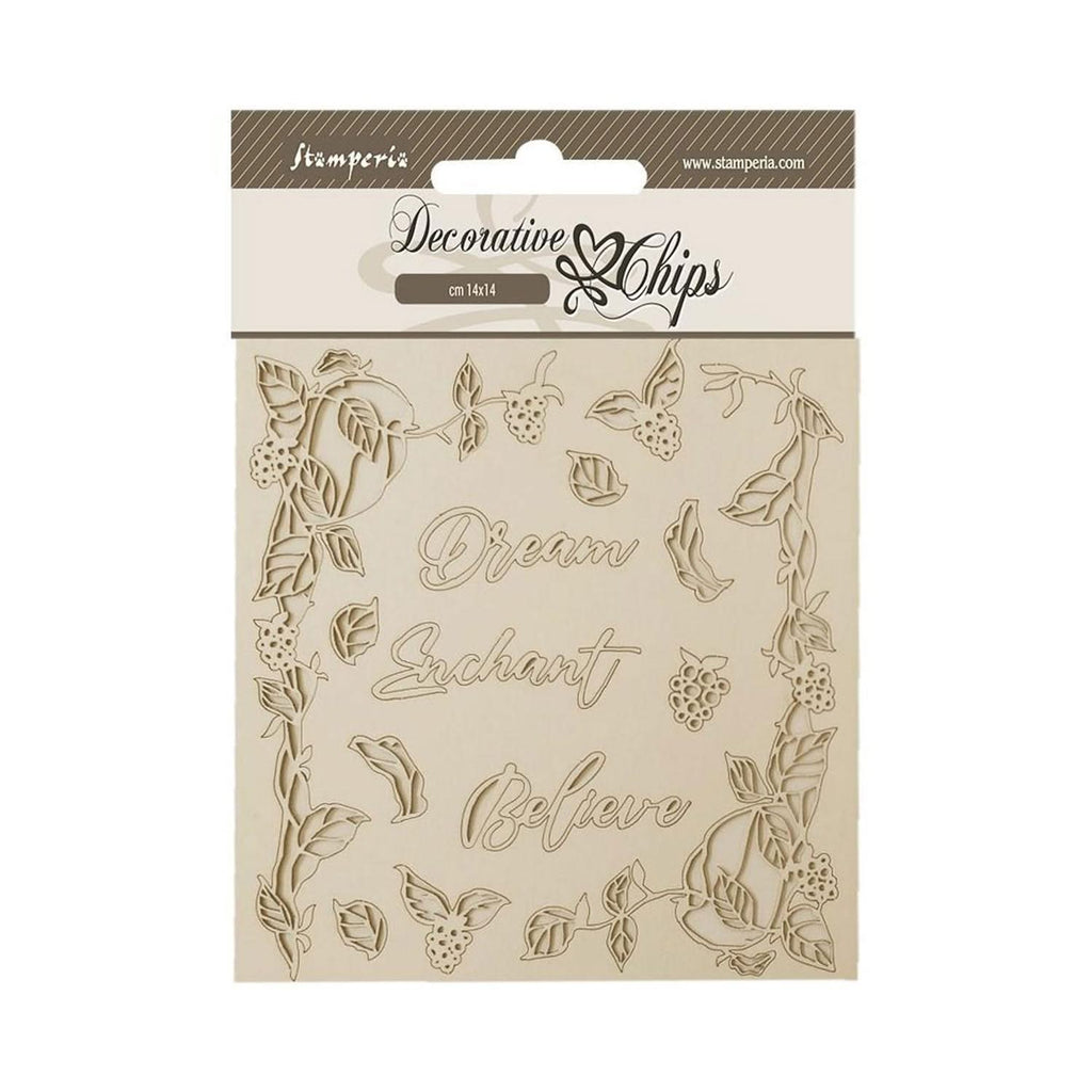 Stamperia Decorative Chips 5.5"x 5.5" - Woodland - Dream – CraftOnline