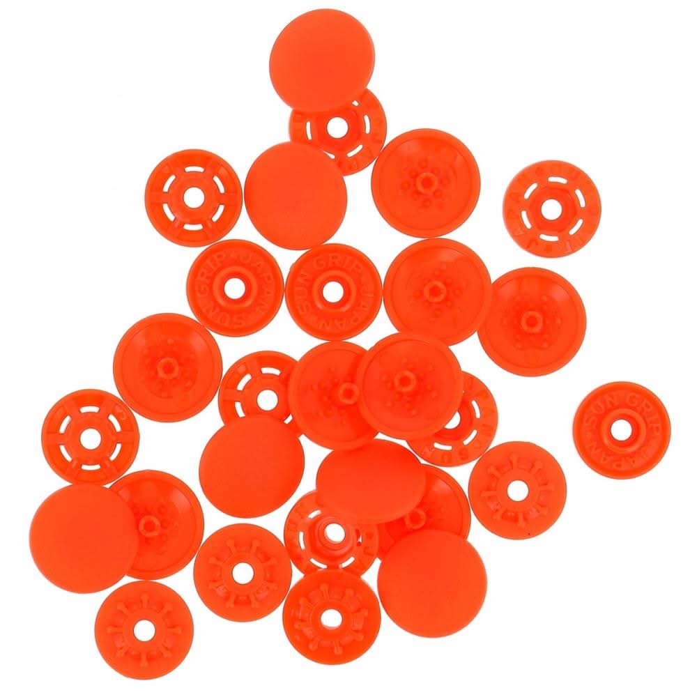 Bohin Finger Snap Fasteners 13mm (1/2") 8 Sets - Orange* – CraftOnline
