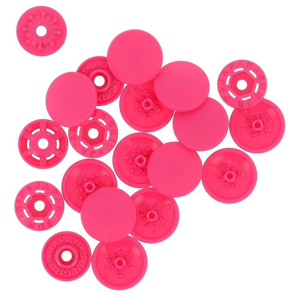 Bohin Finger Snap Fasteners 13mm (1/2") 8 Sets - Fuchsia* – CraftOnline