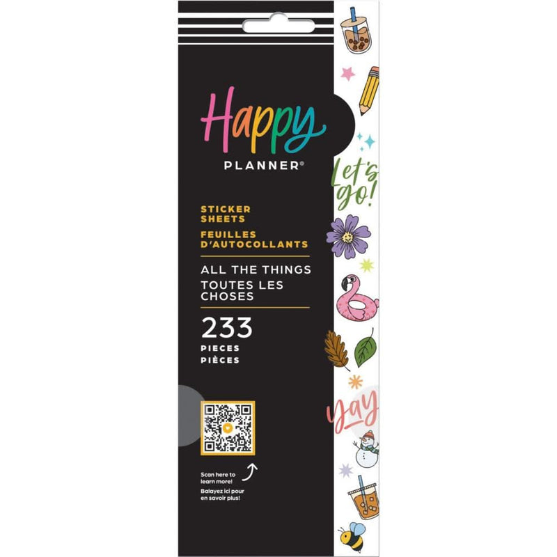 Happy Planner Sticker Sheets 8/Sheets All The Things Icons, 233 Pieces ...