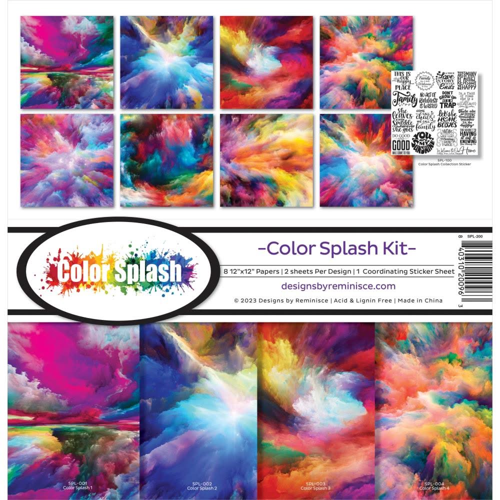 Reminisce Collection Kit 12"X12" Colour Splash* – CraftOnline