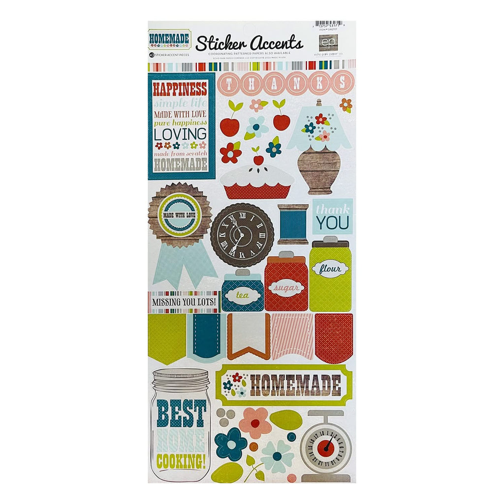 Echo Park Sticker Accents 6"x12" - Homemade* – CraftOnline