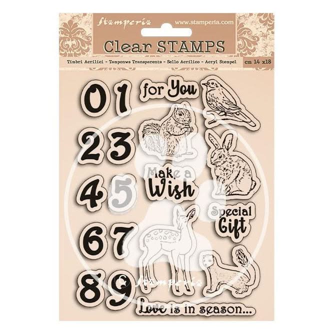 Stamperia Clear Stamps - Cozy Winter Numbers & Animals* – CraftOnline