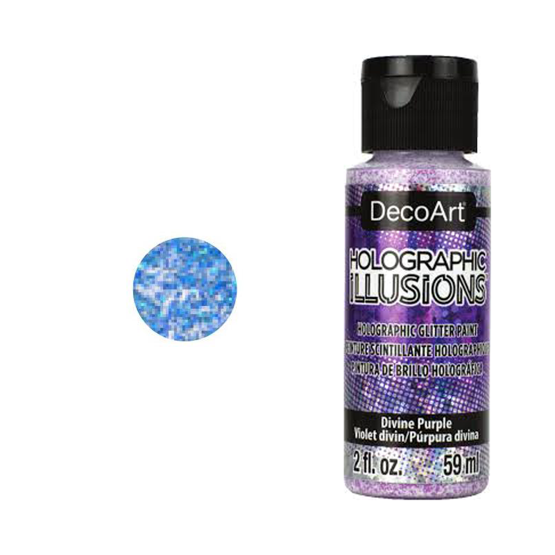 DecoArt Holographic Illusions Paint 2oz - Enchanted Blue – CraftOnline