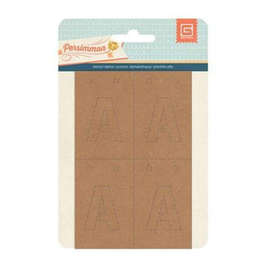 BasicGrey Persimmon Stencil Alpha – CraftOnline