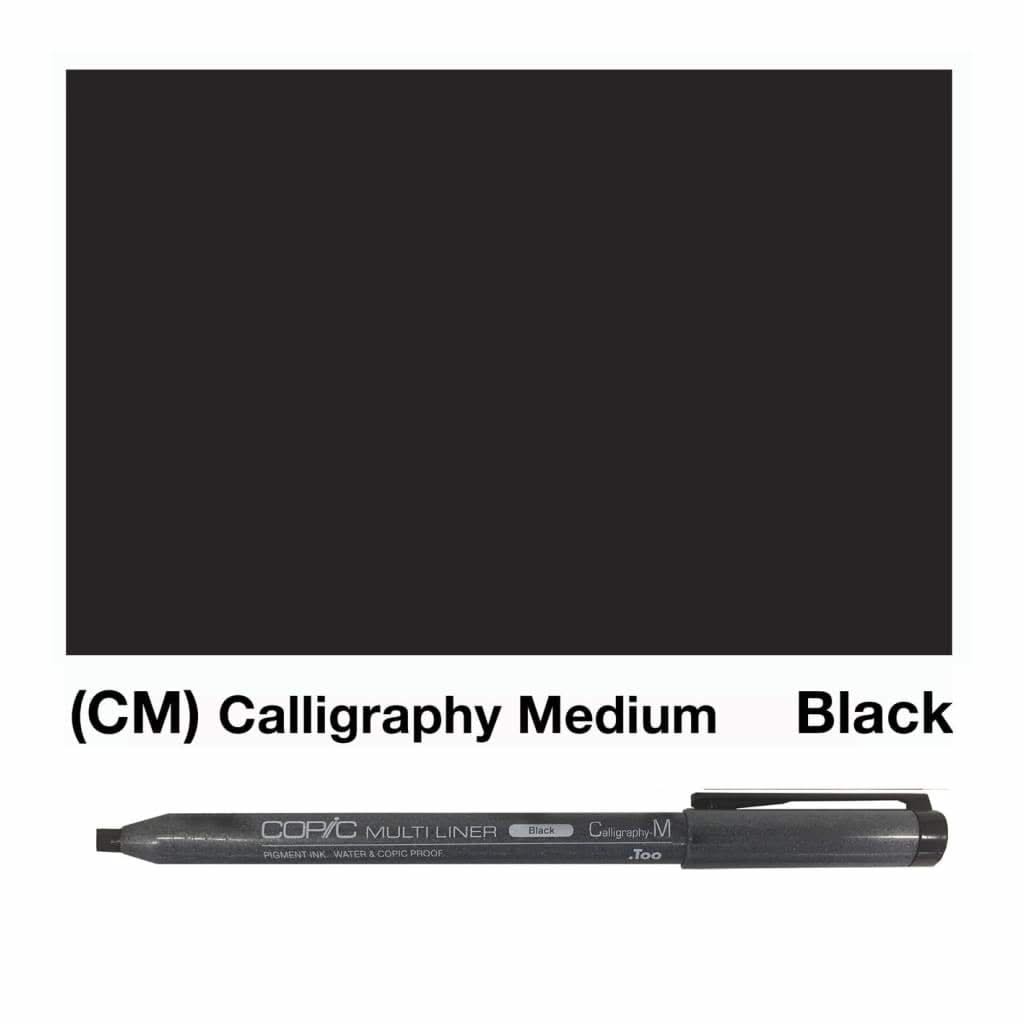Copic Calligraphy Pen Black CM – Archival, Waterproof & Bleed-Proof ...