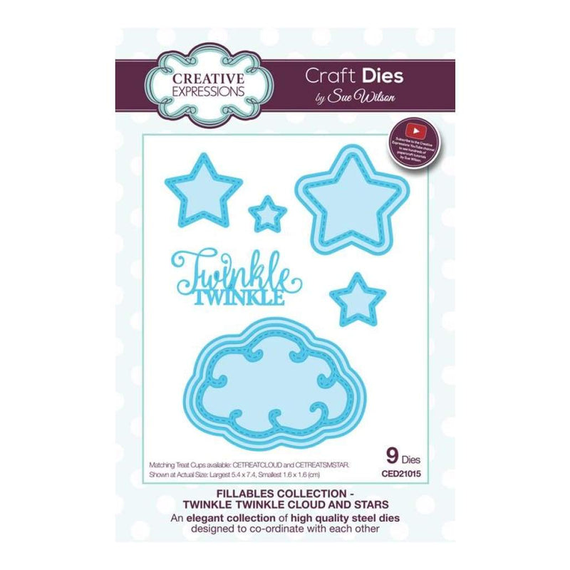 Creative Expressions TWINKLE TWINKLE CLOUD AND STARS Sue Wilson Fillab – CraftOnline