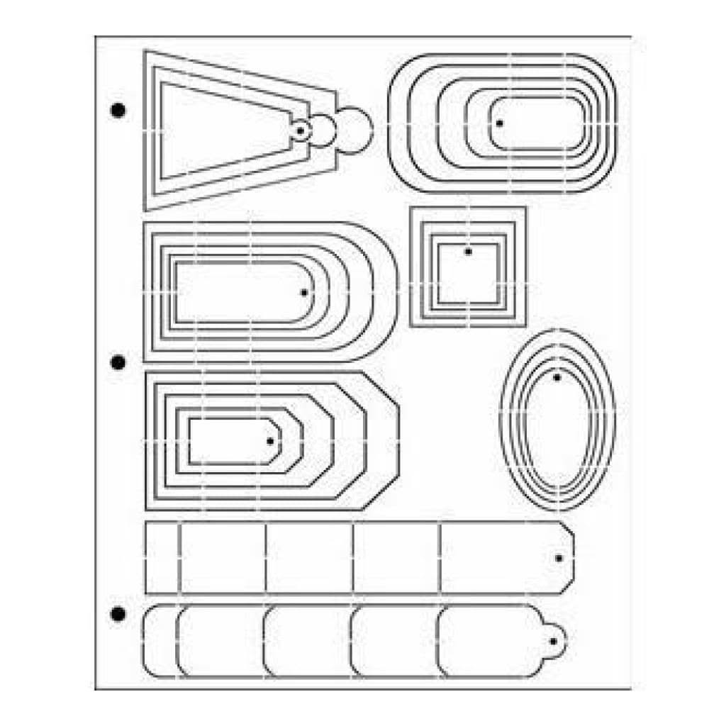 Deluxe Designs Template 3T tag template – CraftOnline