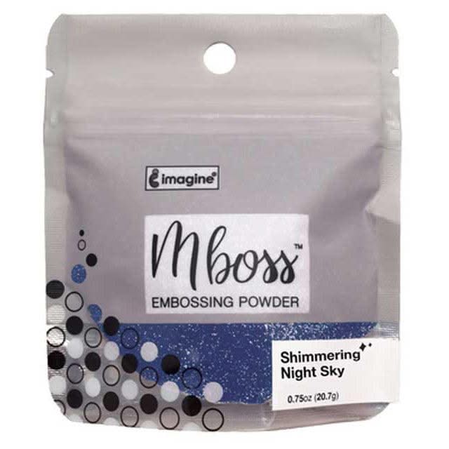 Imagine Mboss Embossing Powder - Shimmering Night Sky - 0.56oz, 15.8g ...