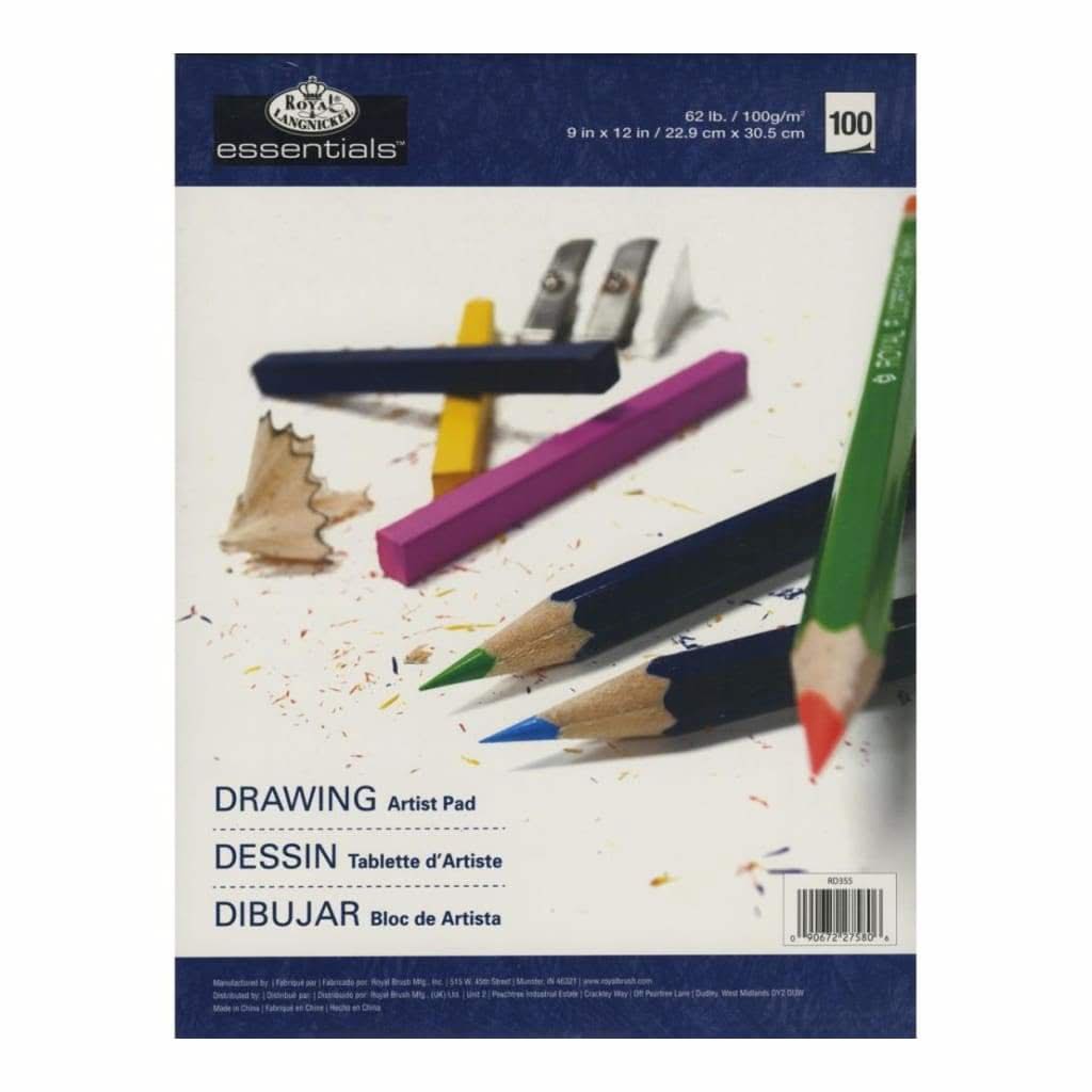 essentials Drawing Artist Paper Pad 9inch X12inch 100 Sheets – CraftOnline