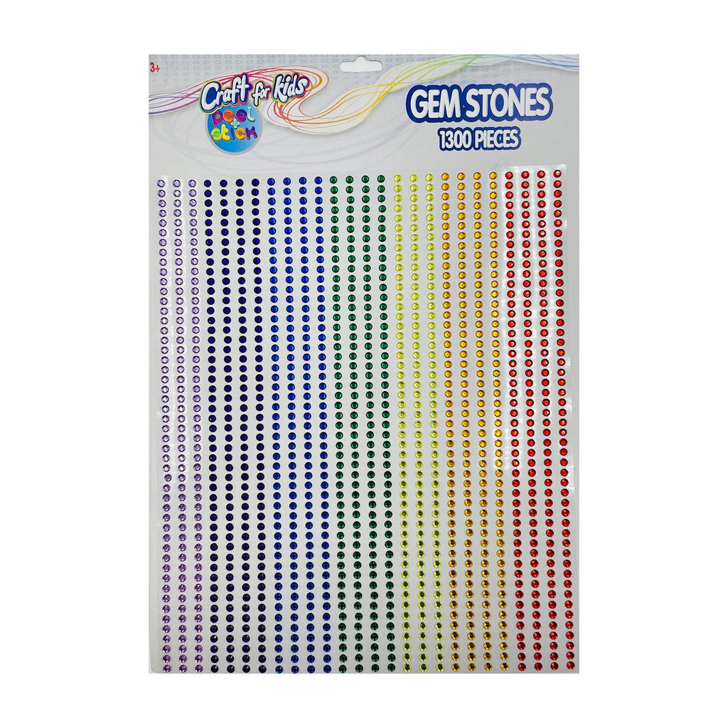 Craft For Kids Jumbo Pack of Gem Stones - Assorted 1300pcs – CraftOnline