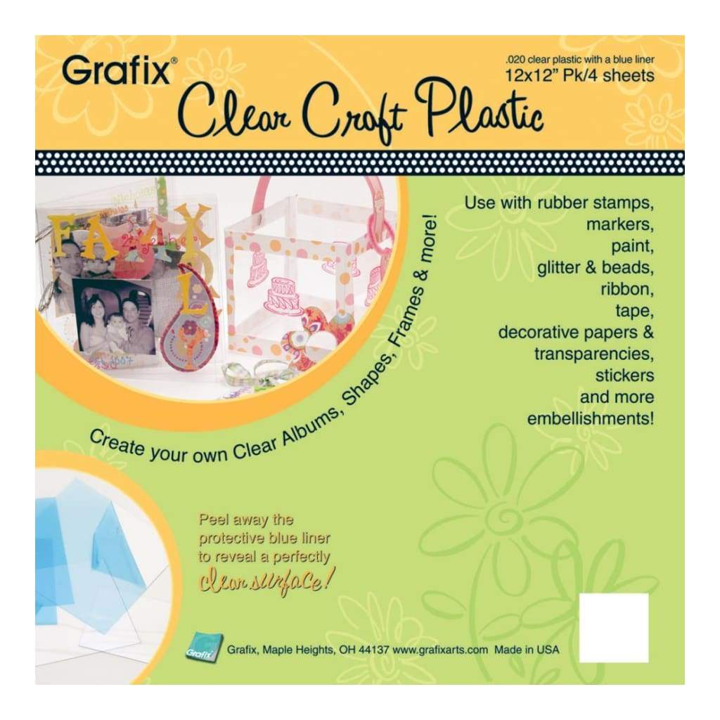 Grafix Craft Plastic Sheets - Clear .020* – CraftOnline